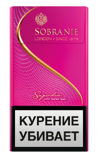 сигареты Sobranie Super Slim Pink МРЦ 173 р.