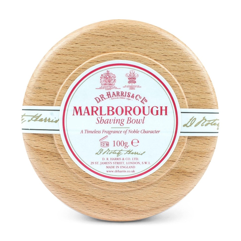твердое мыло для бритья в чаше из палисандра D.R.Harris, Marlborough ...