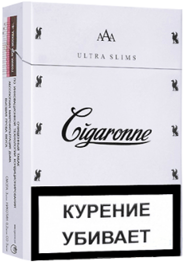 сигареты Cigaronne Ultra Slims White МРЦ 320 р.